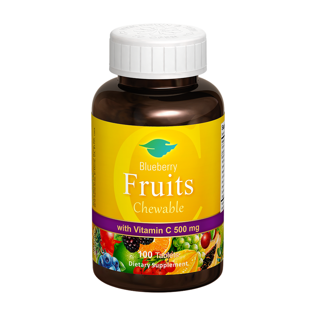 Blueberry Fruits Chewable C 500mg – Global Master